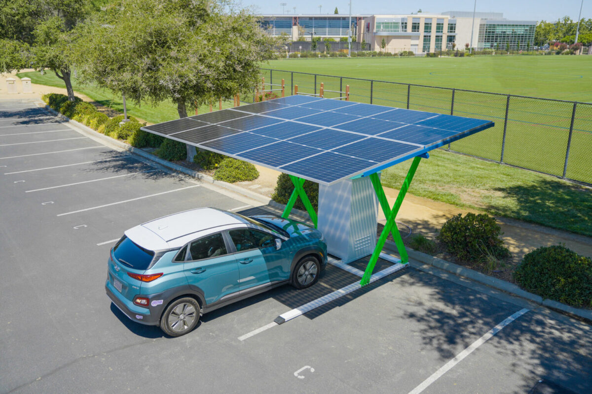Off-grid solar EV charging system designed for quick installation ...