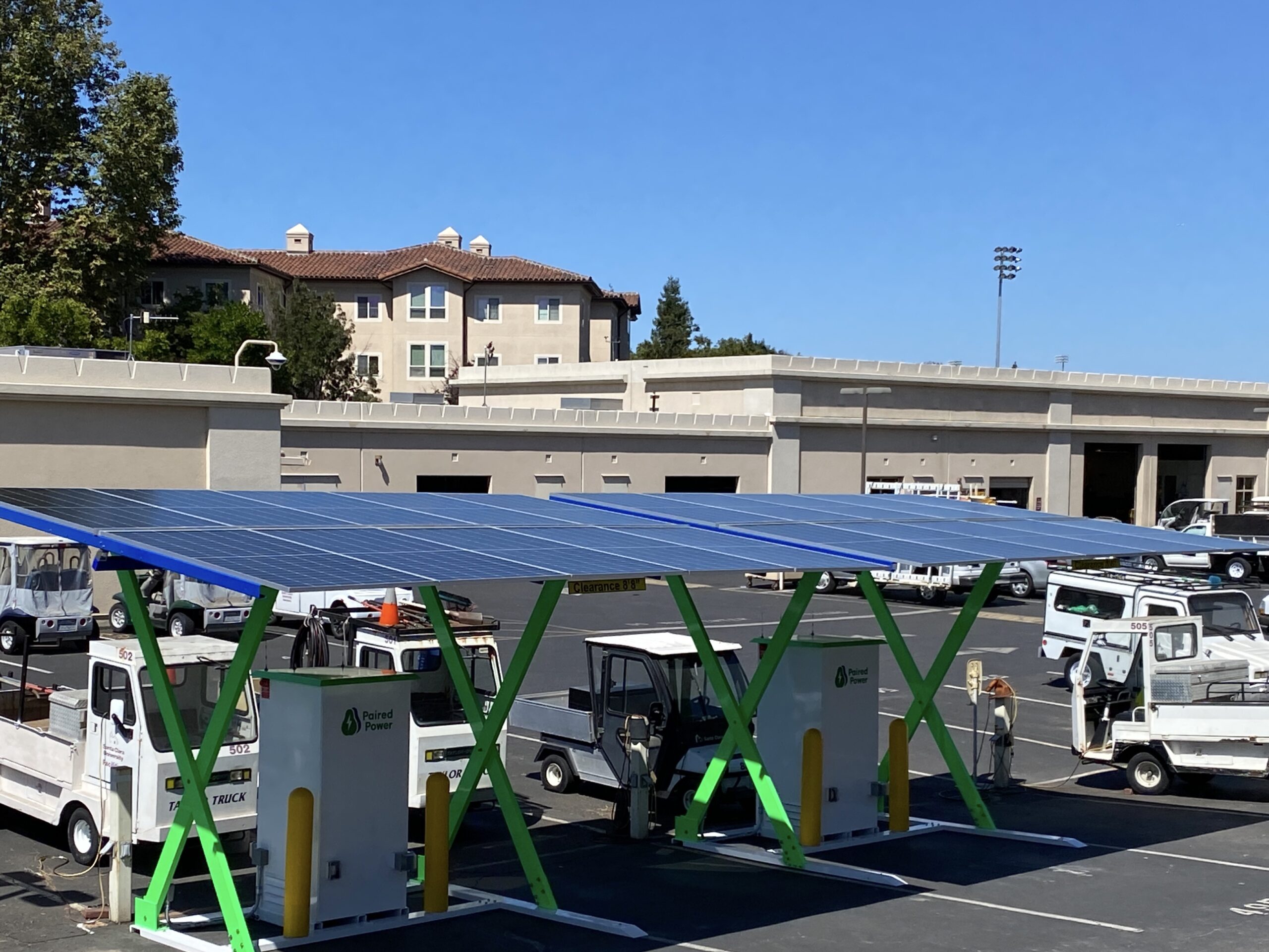 California university installs Paired Power solar EV chargers for ...